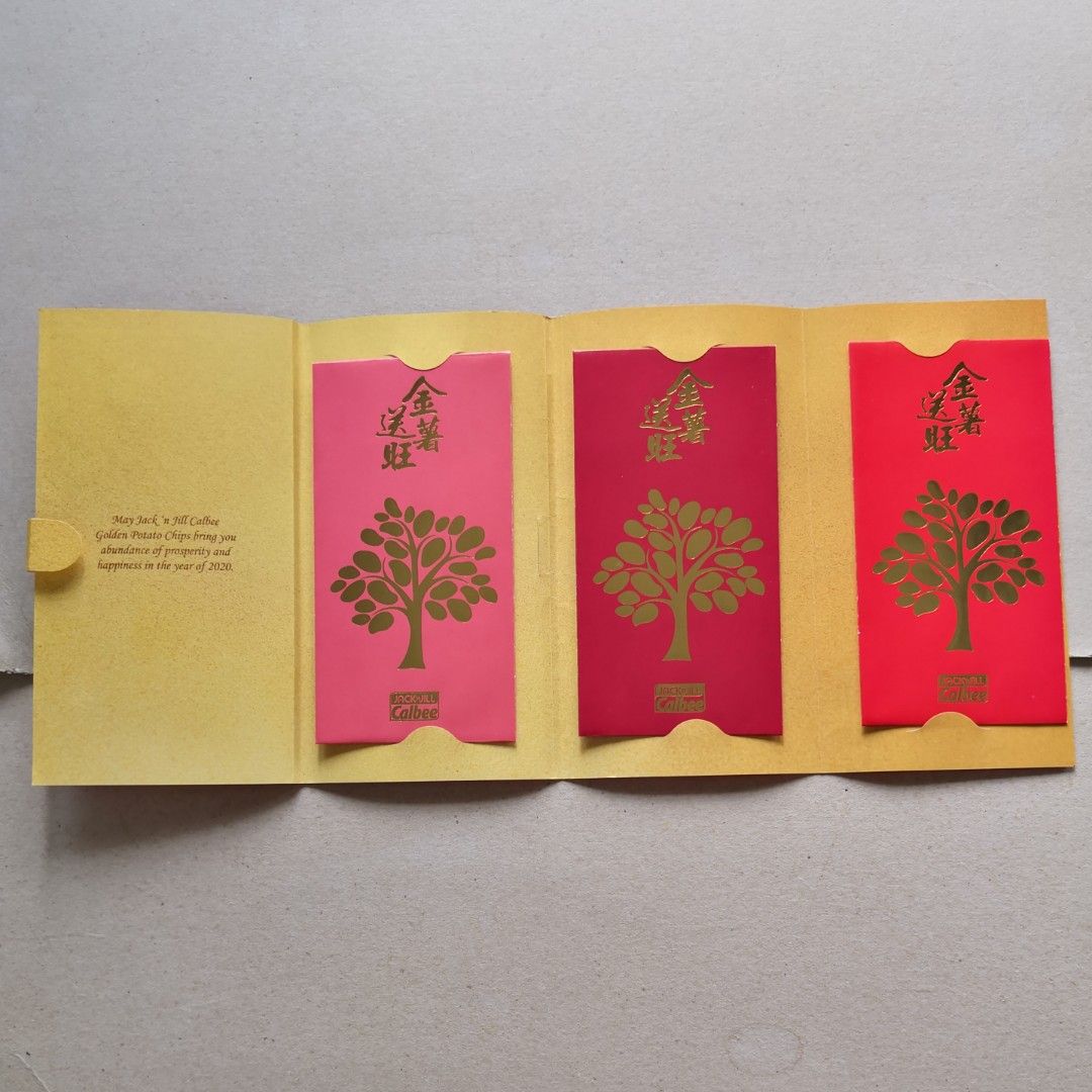 Ang Pow Packets - 2020 Jack n Jill Calbee set of 3 design with holder ...