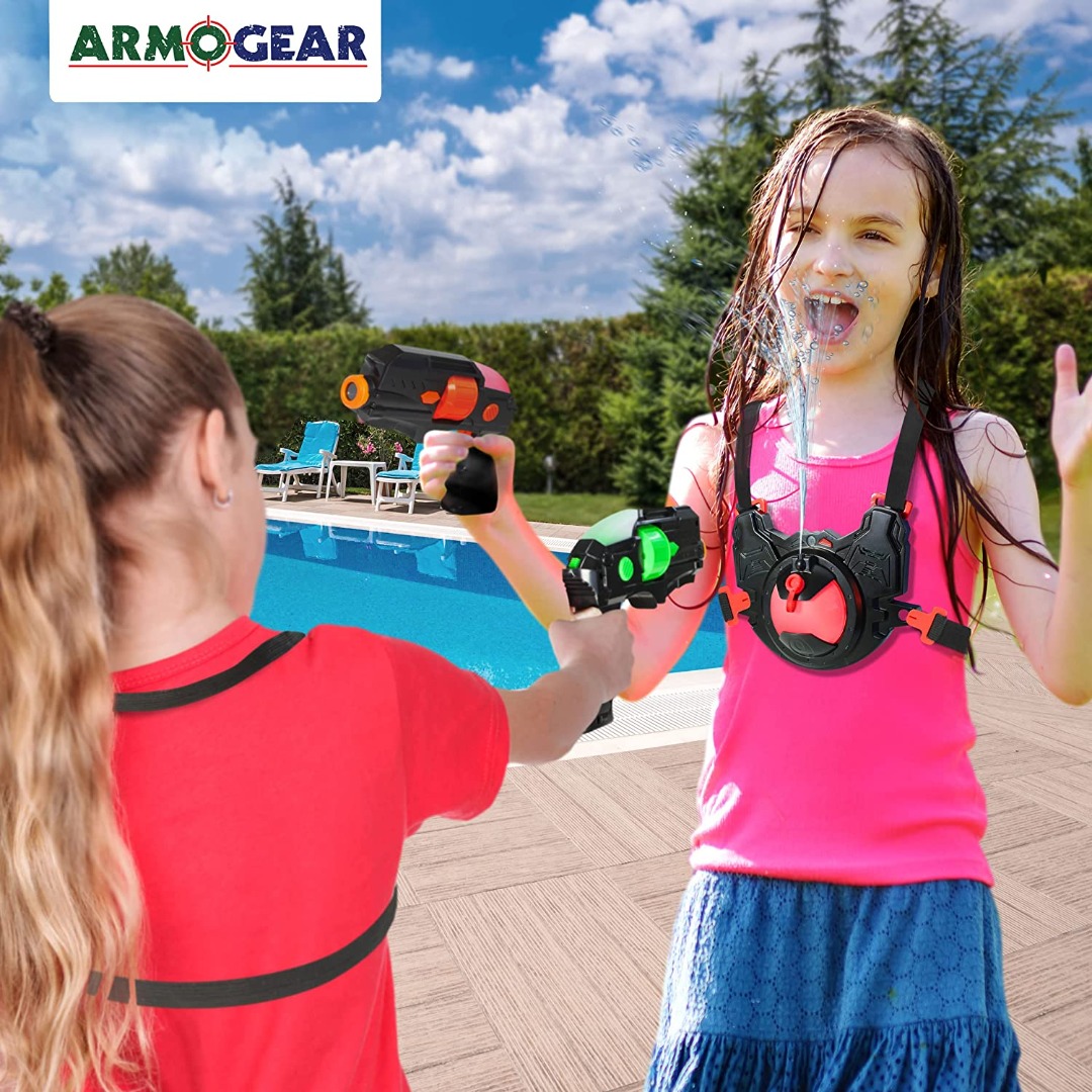 ArmoGear Laser Splash Battle | Kids Water Fights with Laser Tag | 2 ...