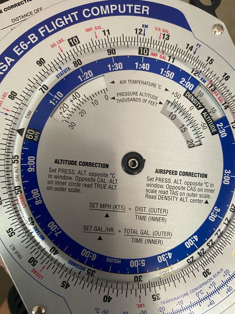 ASA E6B Flight Computer and ASA Rotating Plotter, Hobbies & Toys ...