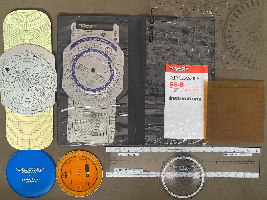 ASA E6B Flight Computer and ASA Rotating Plotter, Hobbies & Toys ...