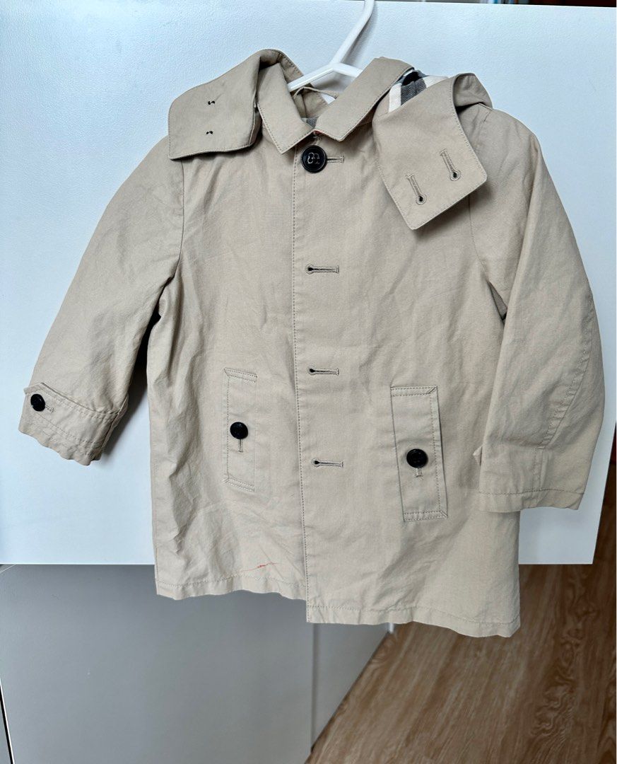 Authentic Burberry Coat, Babies & Kids, Babies & Kids Fashion on Carousell