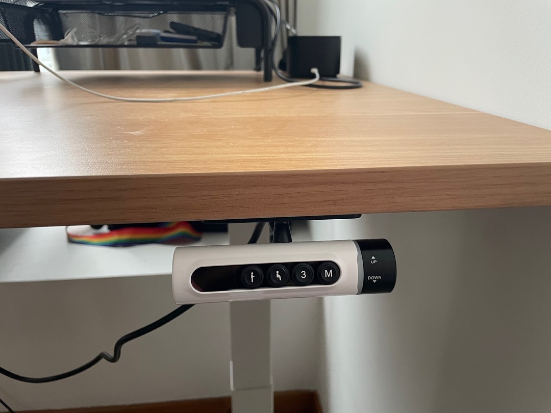 Automatic Adjustable/standing table and chair, Furniture & Home Living ...