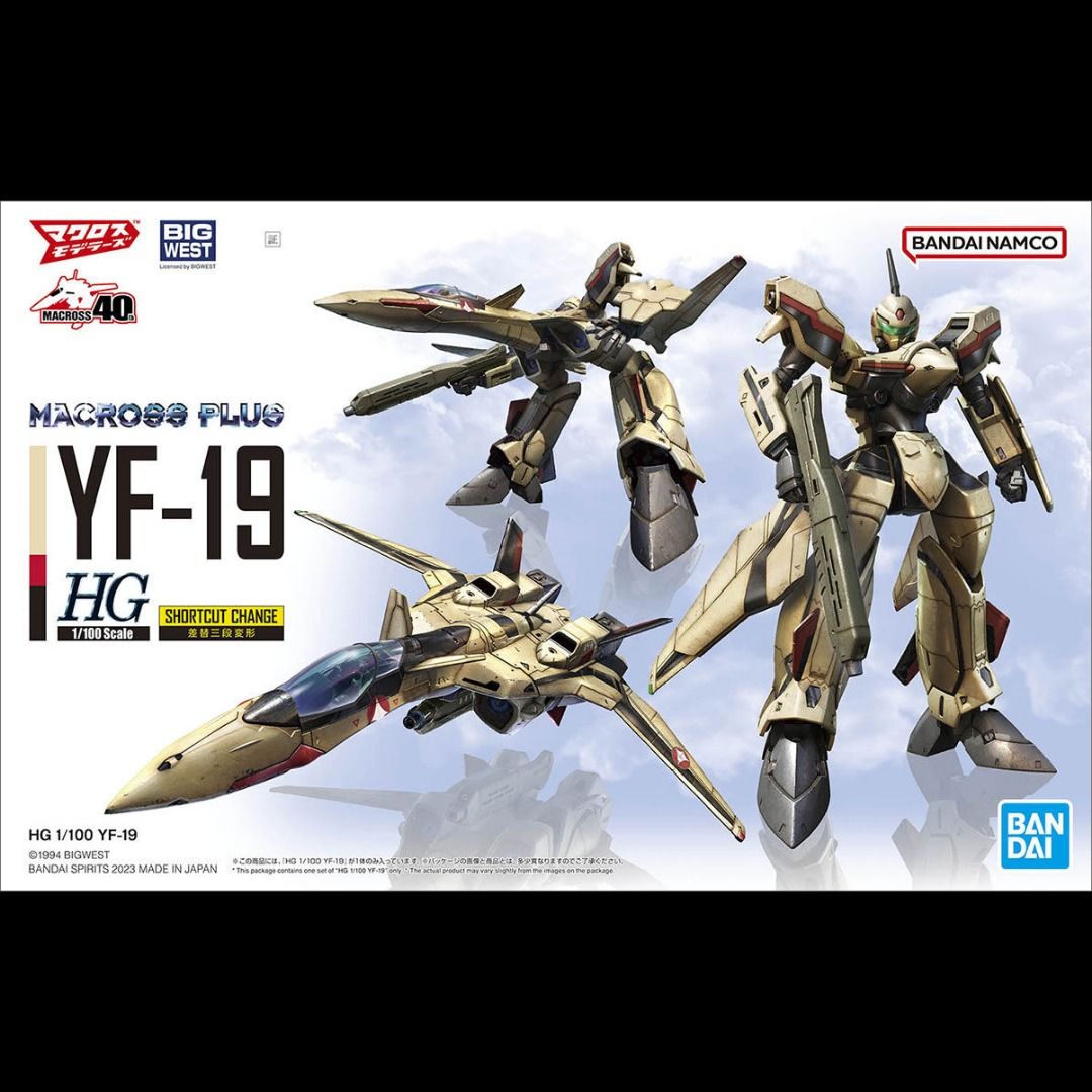 Bandai - Macross Plus - HG 1/100 YF-19, Hobbies & Toys, Toys & Games on Carousell