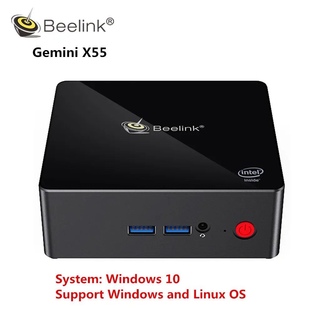 Beelink Gemini X55 Mini PC J5005 Windows 10 8GB LPDDR4 128gb 2.4GHz ...