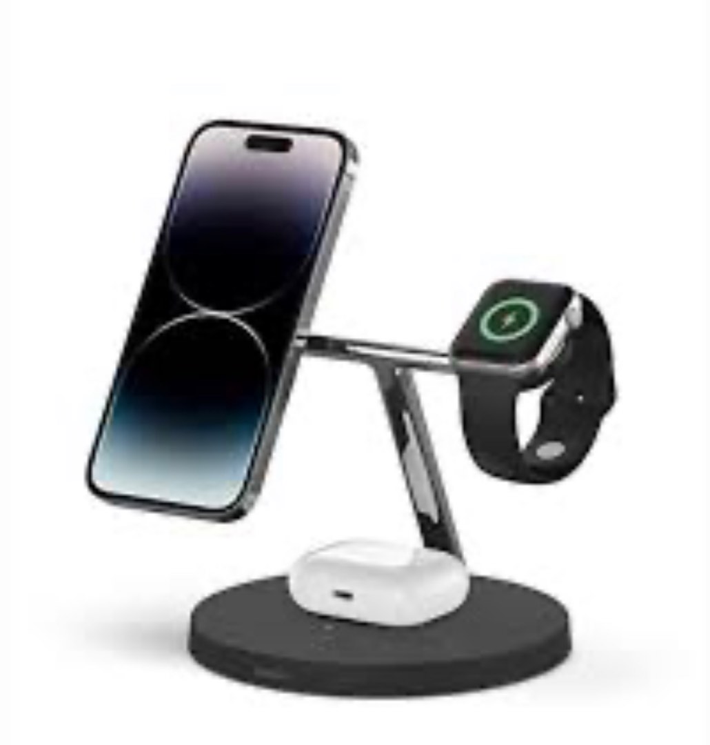 Belkin Boost Charge Pro 3-in-1 Wireless Charger with MagSafe, Mobile ...