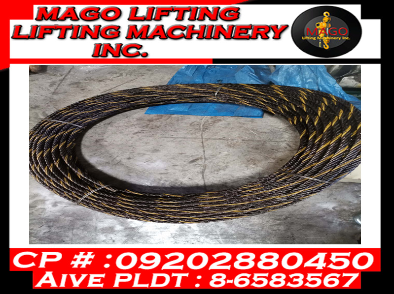 Black wire rope(6x19 IWR)52mm on Carousell