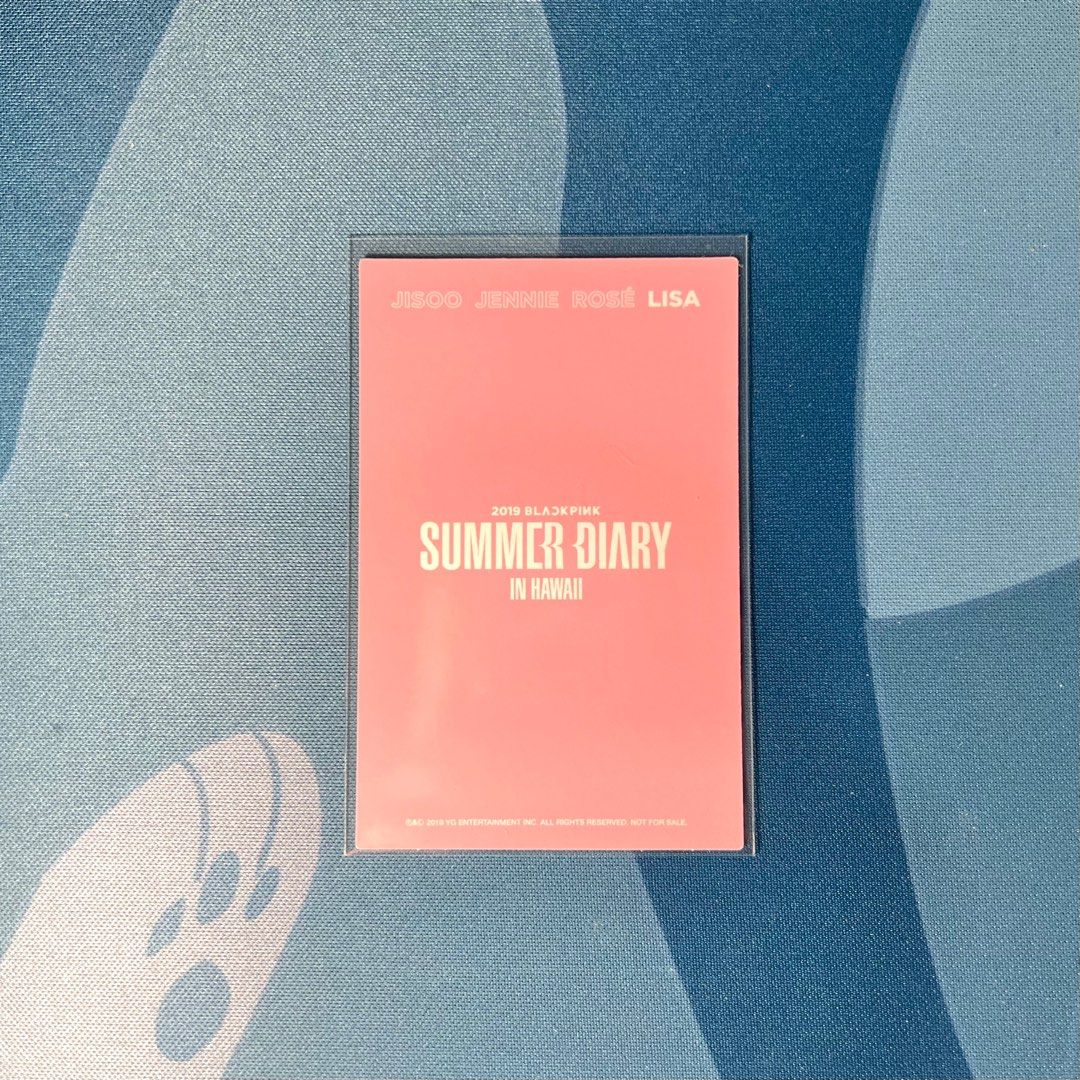 Blackpink Lisa Summer Diary in Hawaii Official Photocard, Hobbies ...