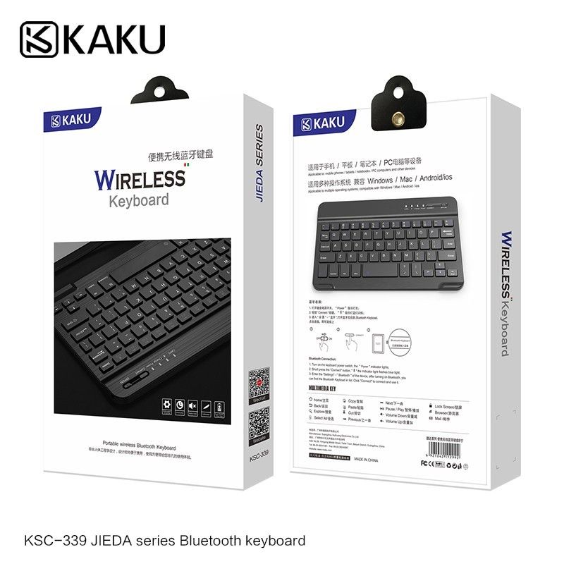 Bluetooth Keyboard Slim Design Universal Wireless For Windows Android ...