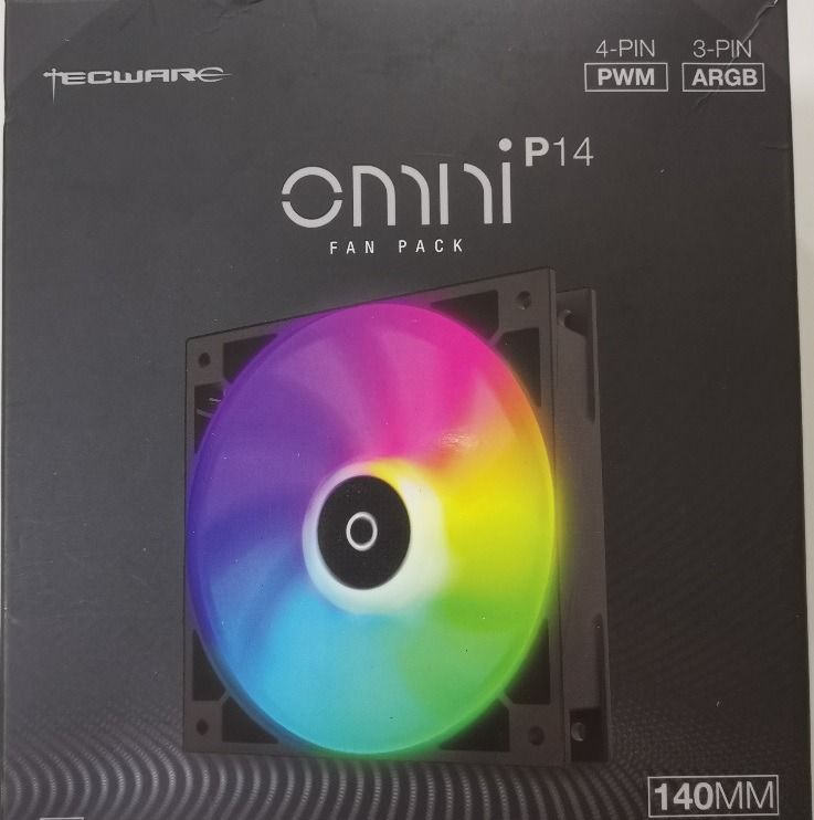 [BNIB] Tecware Omni x 1 P14 Fan, 4 pin PWM + 3 pin ARGB, 1800 rpm [2 ...