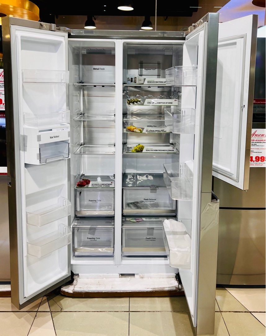 Brand New LG RVS-M245NS 24.5 cu.ft. Side by Side Inverter Refrigerator ...