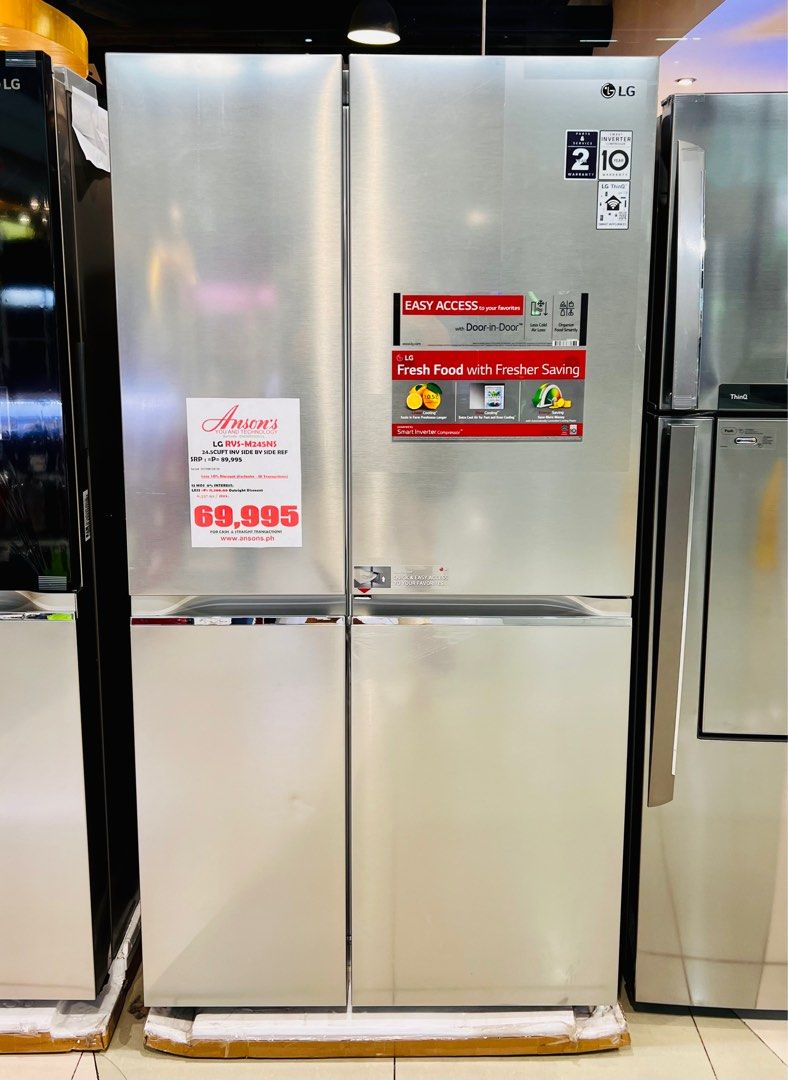 Brand New LG RVS-M245NS 24.5 cu.ft. Side by Side Inverter Refrigerator ...