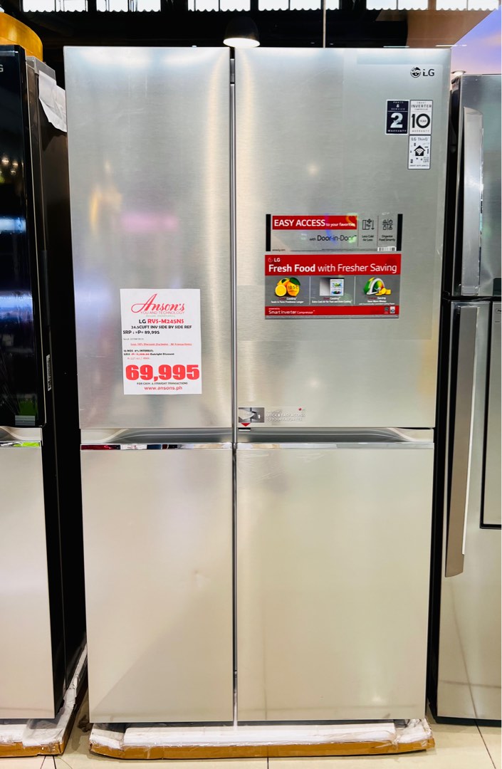 Brand New LG RVS-M245NS 24.5 cu.ft. Side by Side Inverter Refrigerator ...