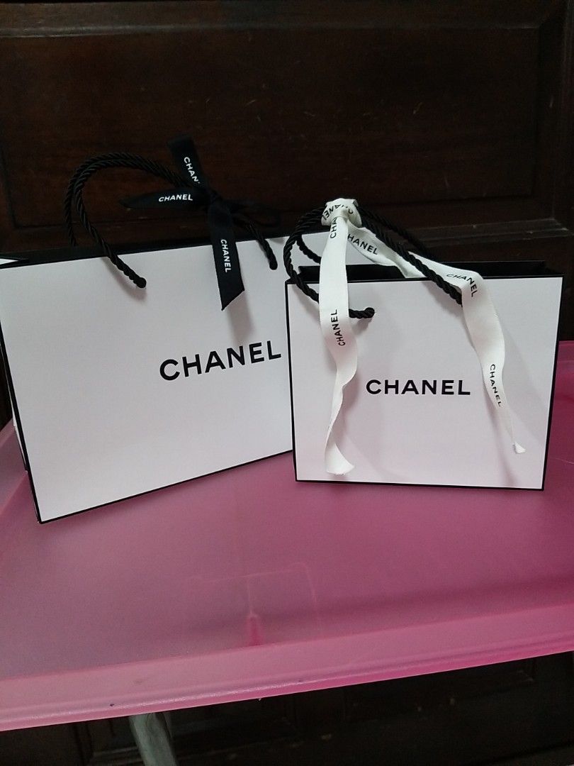 Chanel Paper Bags, Luxury, Bags & Wallets on Carousell