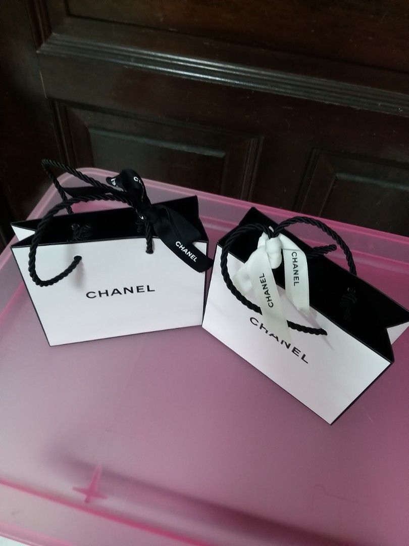 Chanel Paper Bags, Luxury, Bags & Wallets on Carousell