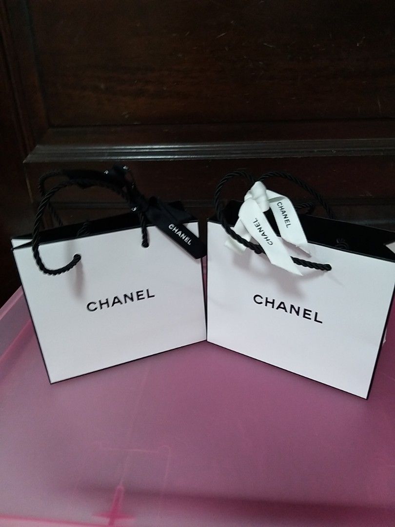 Chanel Paper Bags, Luxury, Bags & Wallets on Carousell