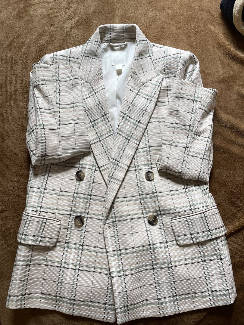Checkered Blazer, Women's Fashion, Coats, Jackets and Outerwear on ...