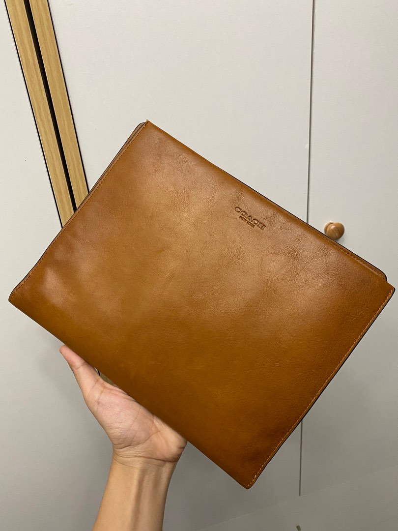 Coach Leather Ipad/File Folder Case (Authentic) on Carousell