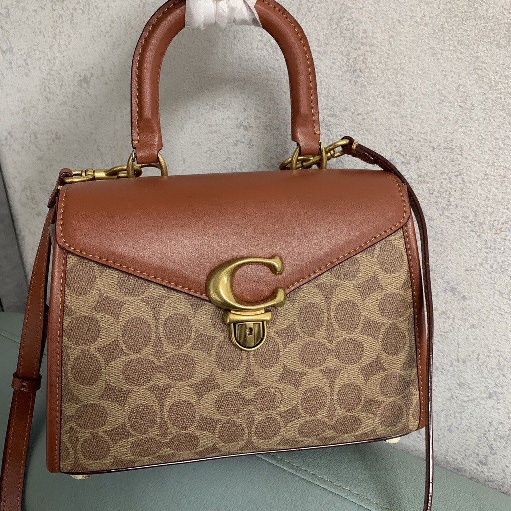 Coach Sammy Top Handle Crossbody Bag in Signature Canvas, Women's ...