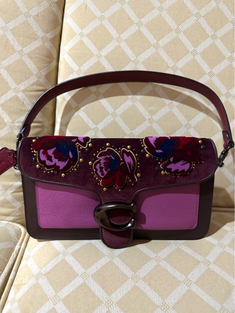 Coach Tabby Flocking Shoulder Bag / Sling / Crossbody, Women's Fashion ...