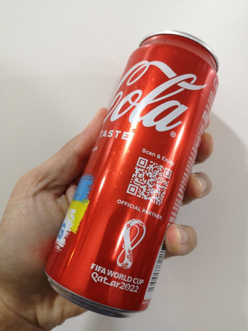 Coca Cola FIFA WORLD CUP 2022 CHAMPION ARGENTINA can, Food & Drinks ...