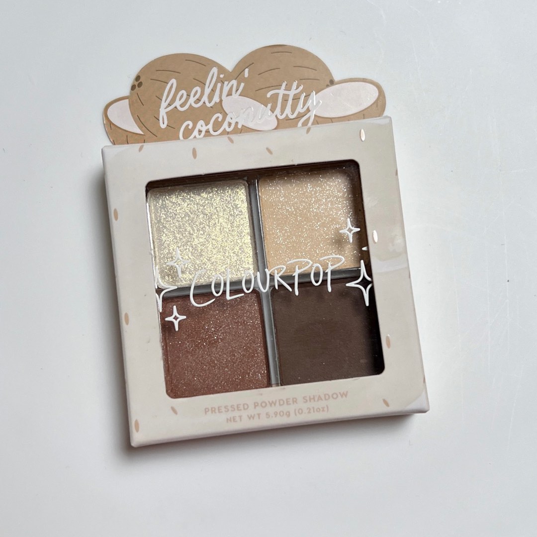 colourpop eyeshadow quad palette feelin coconutty, Beauty & Personal ...