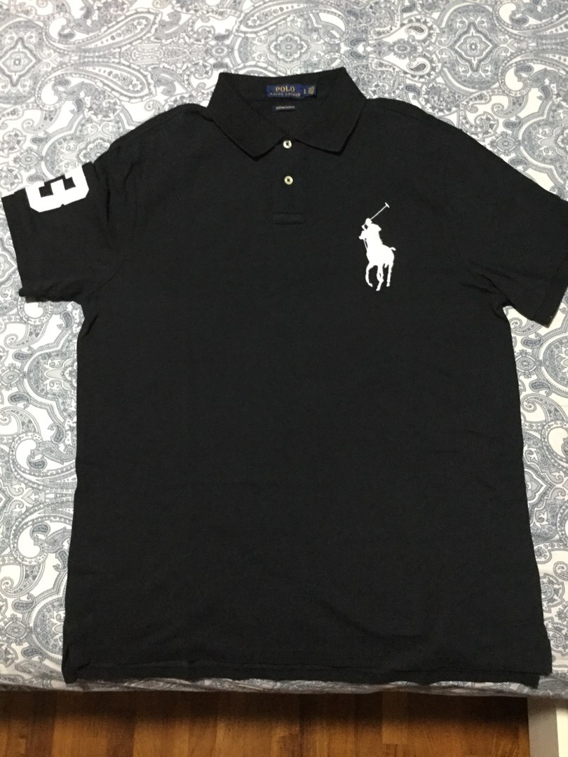Customs Slim Fit Large Polo Ralph Lauren Big pony, Men's Fashion, Tops ...