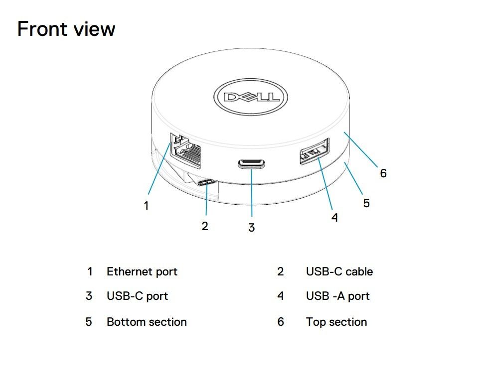 Dell DA300 USB C Mobile Adapter, Computers & Tech, Parts & Accessories ...
