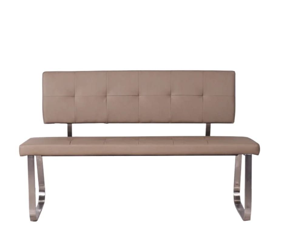 Dining bench with backrest, Furniture & Home Living, Furniture, Chairs ...