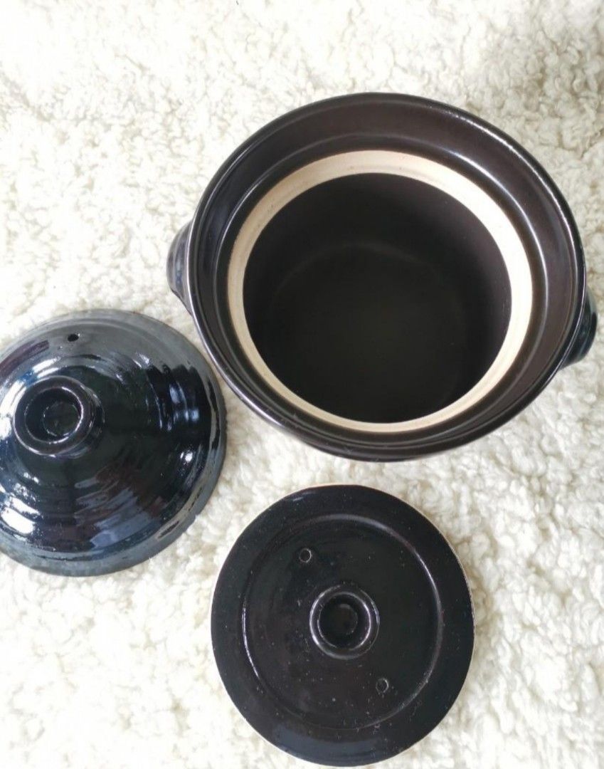 Donabe Hot Pot Double Lid, Furniture & Home Living, Kitchenware ...