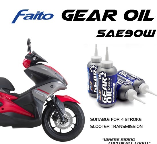 FAITO SCOOTER GEAR OIL SAE 80W-90 GL-4 100ML Gearoil, Motorcycles ...