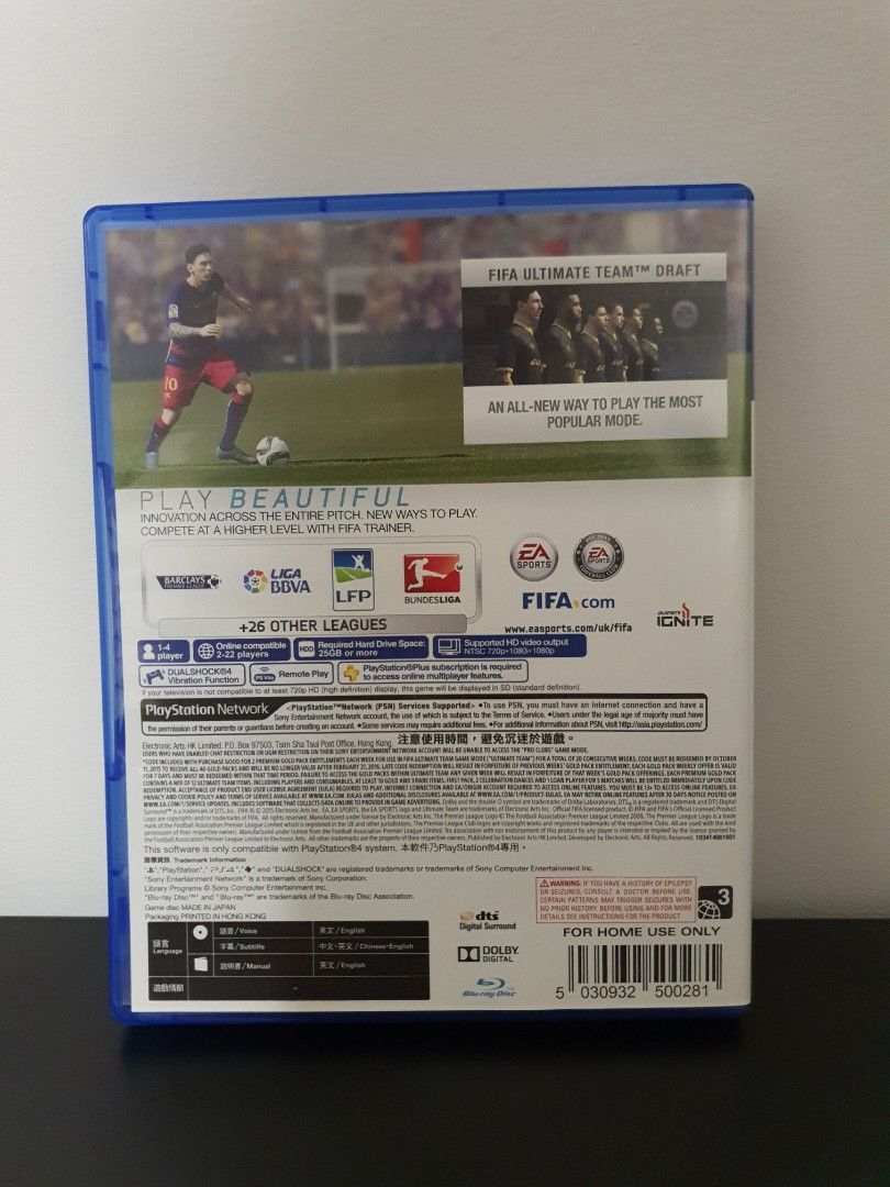 FIFA 16 Deluxe Edition, Video Gaming, Video Games, PlayStation on Carousell