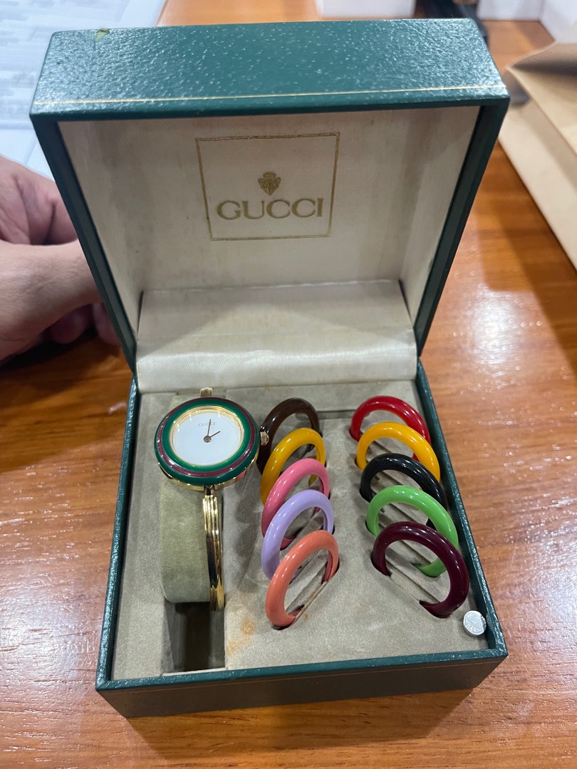 FS/FT/LayAway Payment: Gucci Bangle Watch Medium Size Swiss Made ...