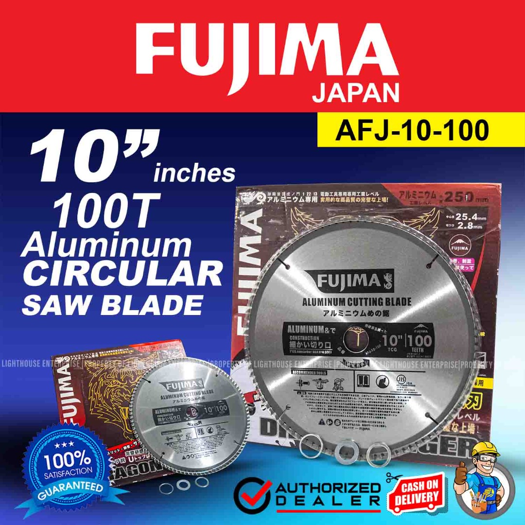 FUJIMA Japan 10" 250mm Aluminum Cutting Blade / Circular Saw Blade ...