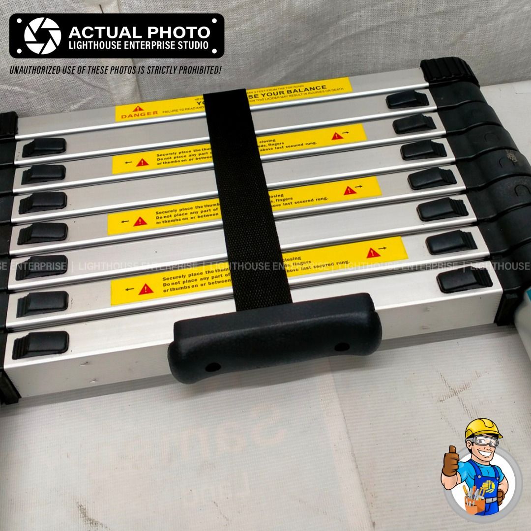 FUJIMA Japan Aluminum Telescopic Single Ladder / Telescopic Foldable ...