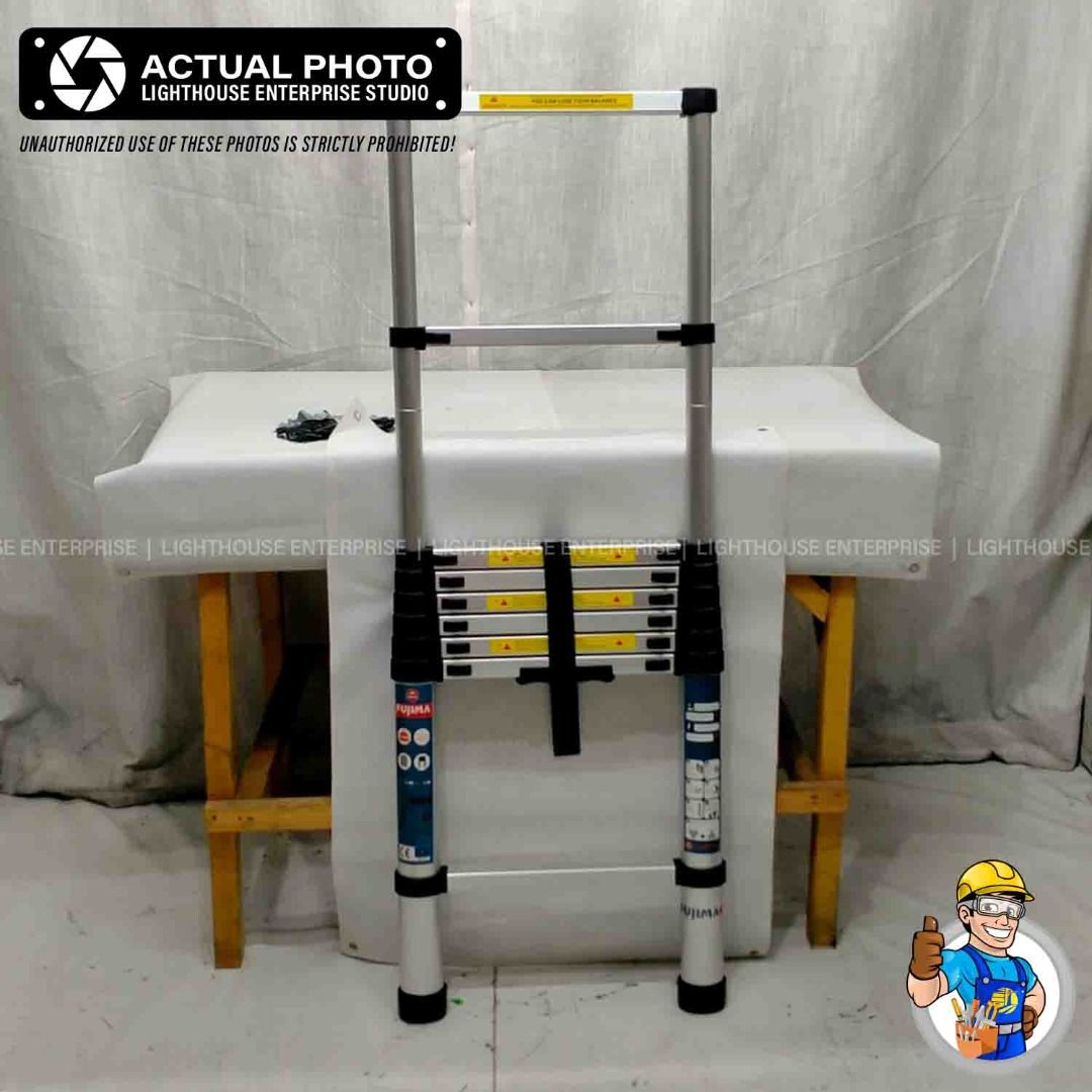 FUJIMA Japan Aluminum Telescopic Single Ladder / Telescopic Foldable ...