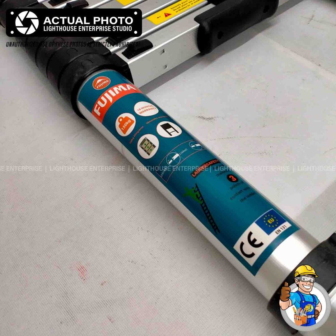 FUJIMA Japan Aluminum Telescopic Single Ladder / Telescopic Foldable ...