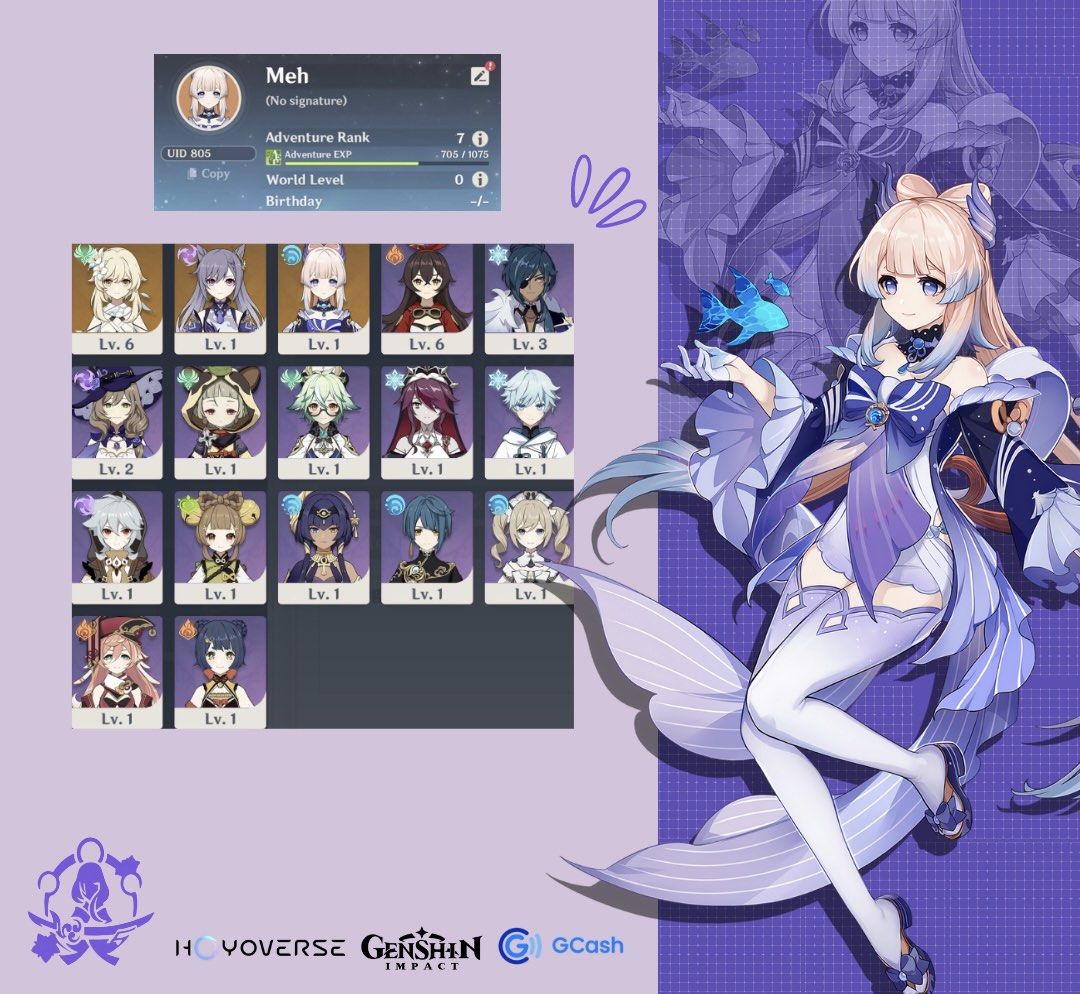 VERSION 1.0 GENSHIN IMPACT ACCOUNT, Video Gaming, Video Games, Others ...