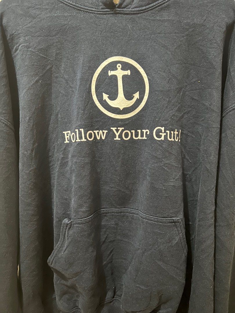 Gildan Hoodie Jacket Navy Blue Xxl On Carousell