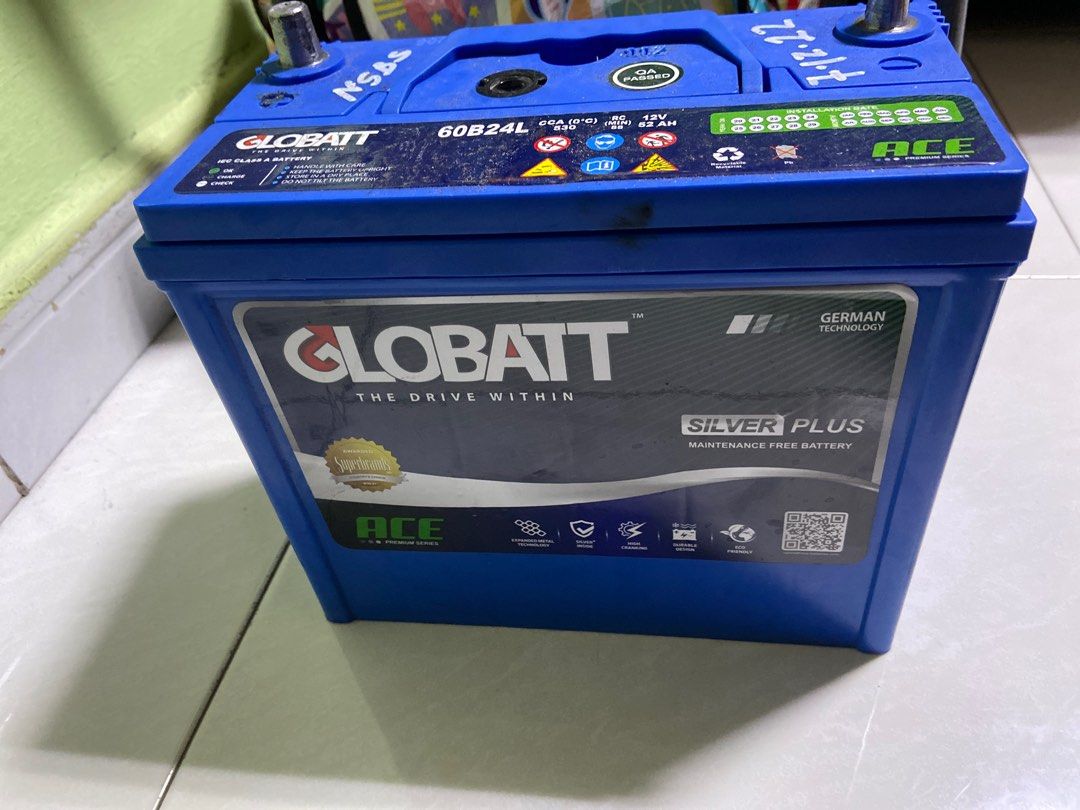 GLOBATT battery ( 12v 52AH), Car Accessories, Accessories on Carousell