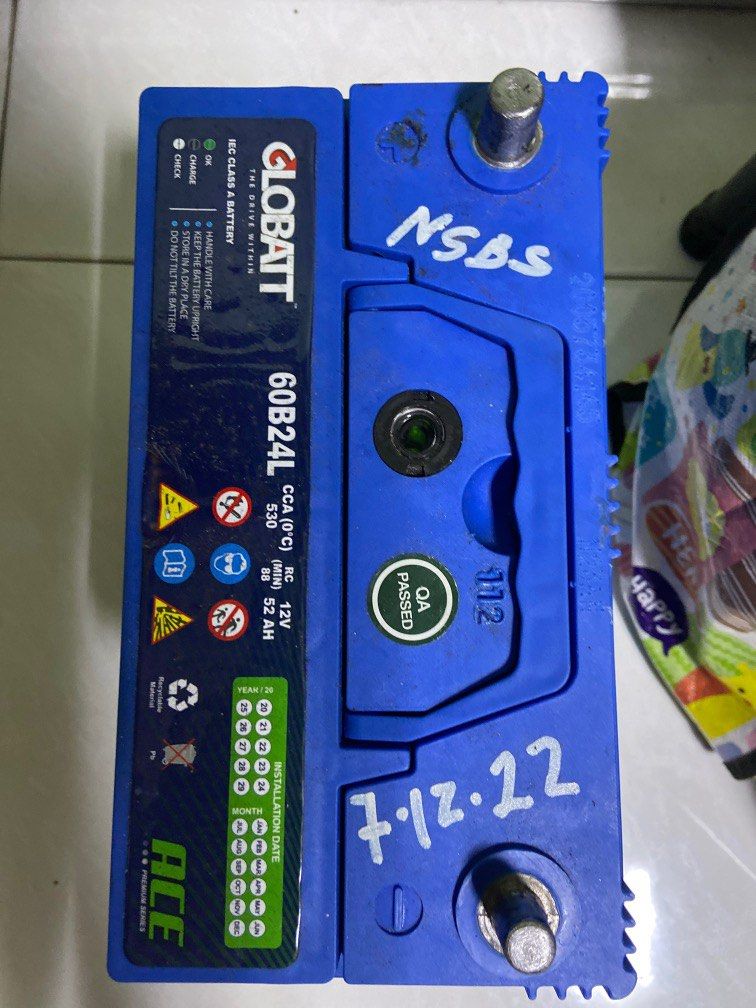GLOBATT battery ( 12v 52AH), Car Accessories, Accessories on Carousell
