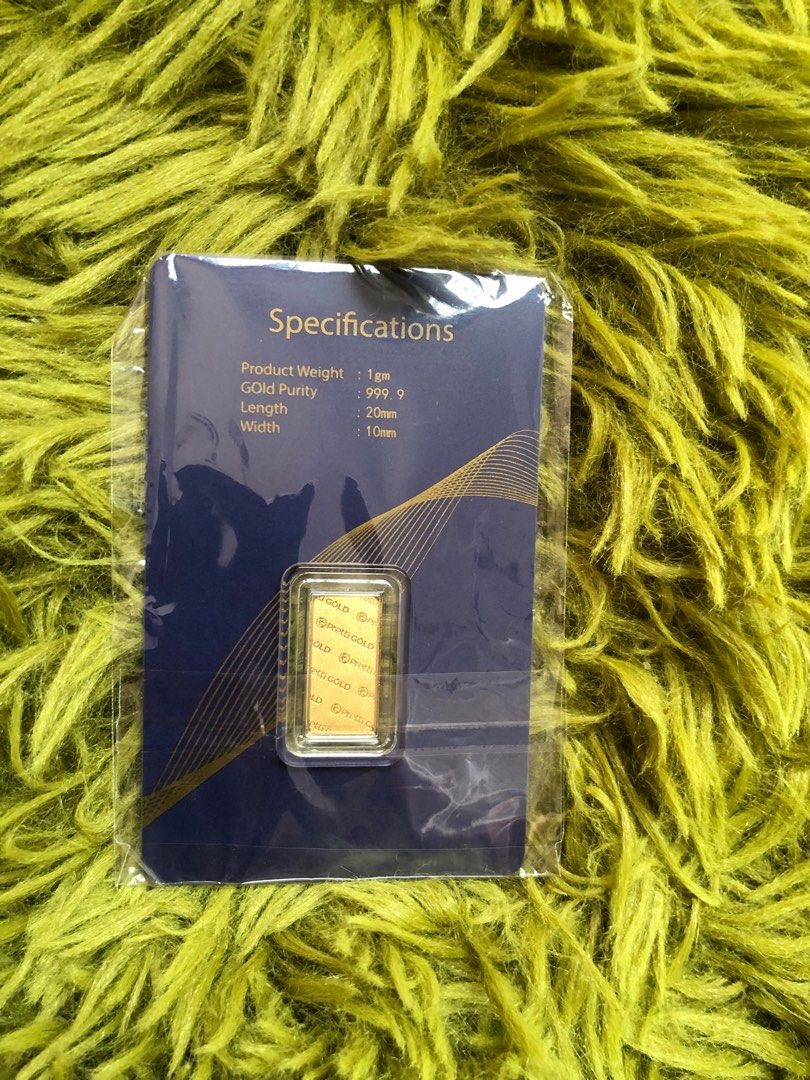 Gold Bar Pretti Gold 1g, Everything Else on Carousell