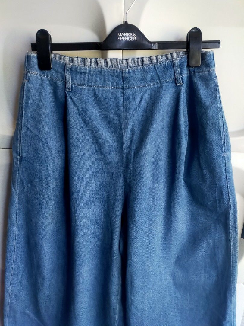 GU by uniqlo denim squarepants, Women's Fashion, Bottoms, Jeans on ...