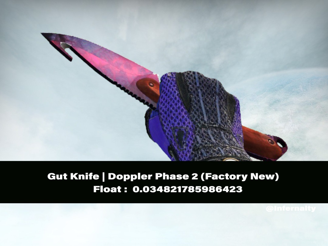 Gut Knife Doppler Phase 2 FN CSGO SKINS KNIVES, Video Gaming, Gaming ...