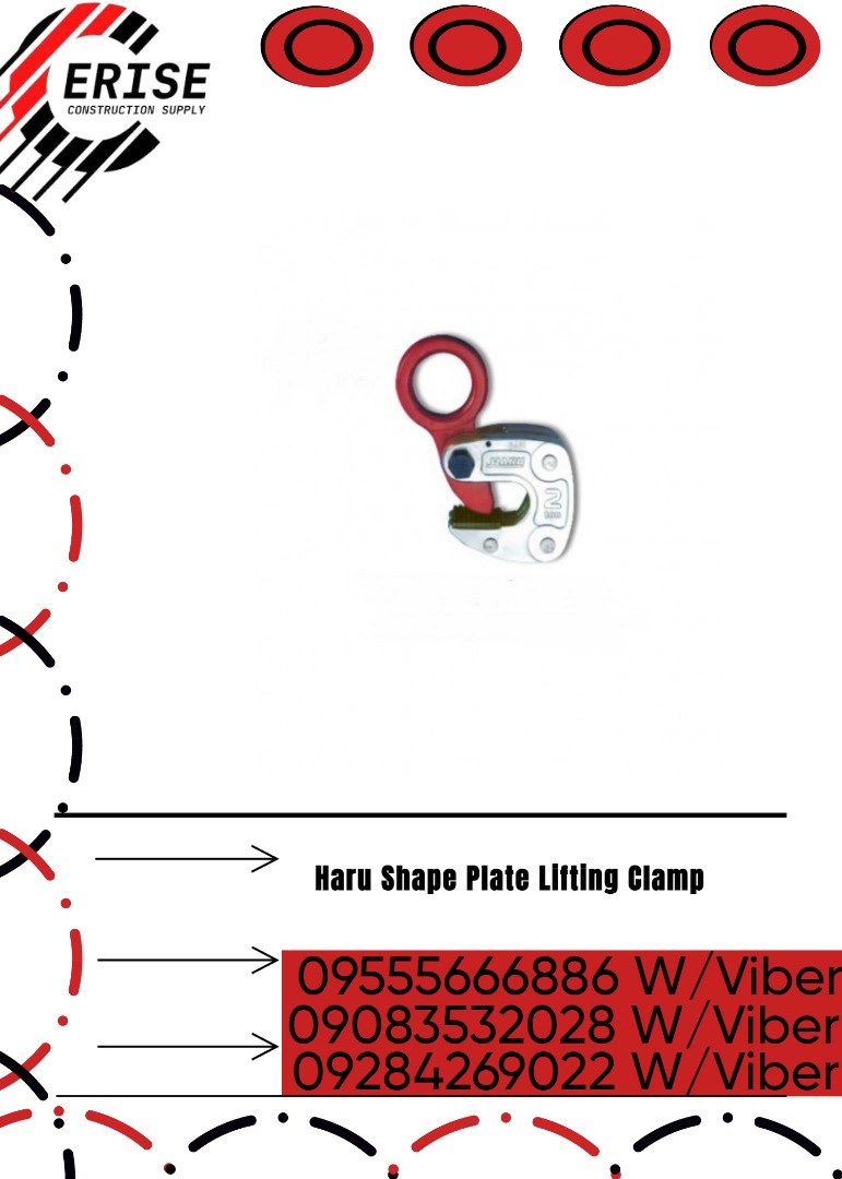 Haru Shape Plate Lifting Clamp, Commercial & Industrial, Construction ...