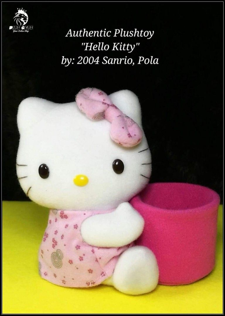 Hello Kitty, Authentic Plushtoy by: 2004 Sanrio, Pola on Carousell