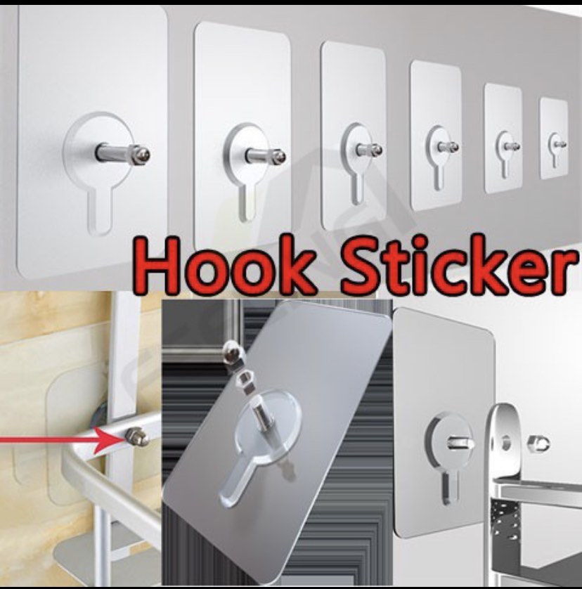 Hook Sticker 10mm x6, Furniture & Home Living, Home Improvement ...