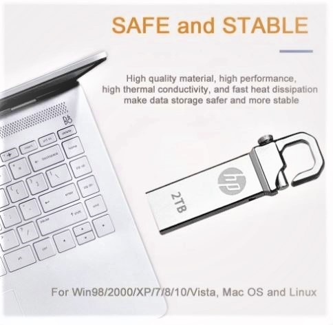 HP 2TB USB Thumbdrive Memory Flash Drive (Windows & Mac Compatible ...