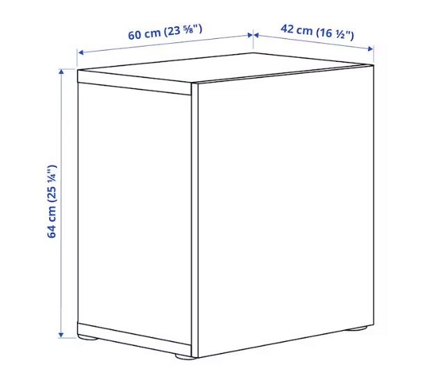 Ikea Besta shelf unit with white oak door, Furniture & Home Living ...