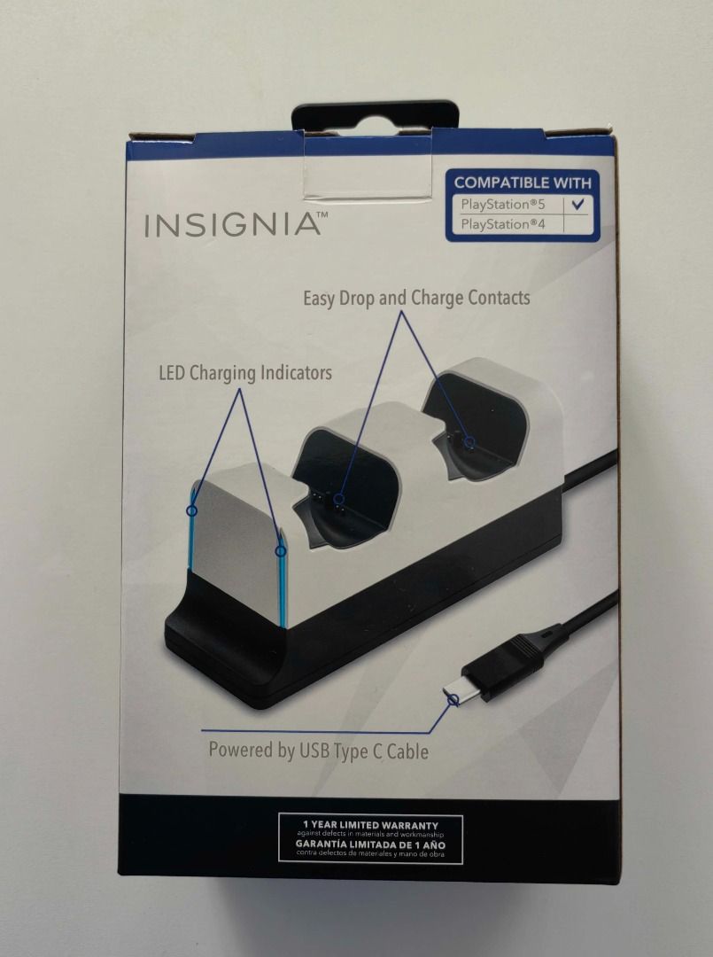 Insignia Dual Controller Charging Station for Playstation 5 (PS5 ...
