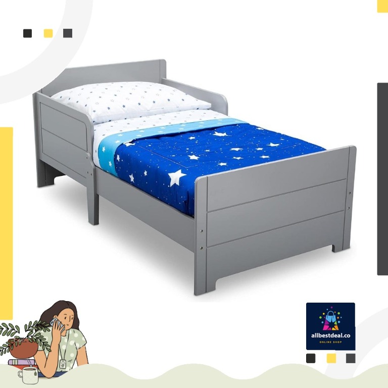 ~instock~ Delta Children MySize Toddler Bed, Grey, Babies & Kids, Baby ...